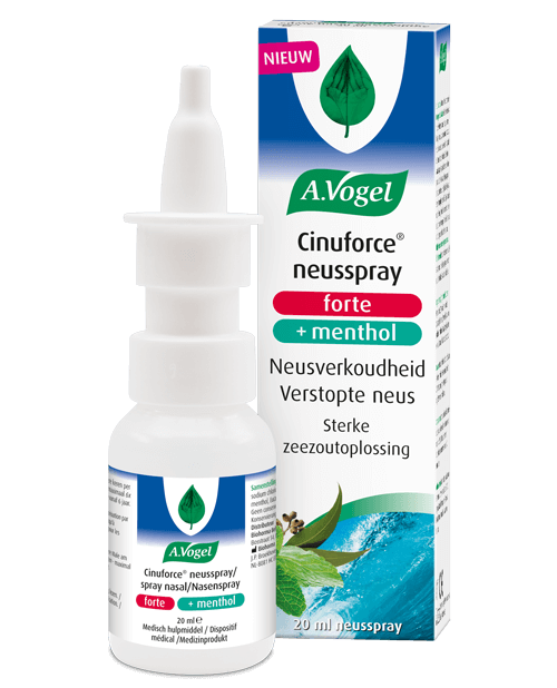 Cinuforce forte + menthol - Neusspray Verstopte neus? | A.Vogel producten