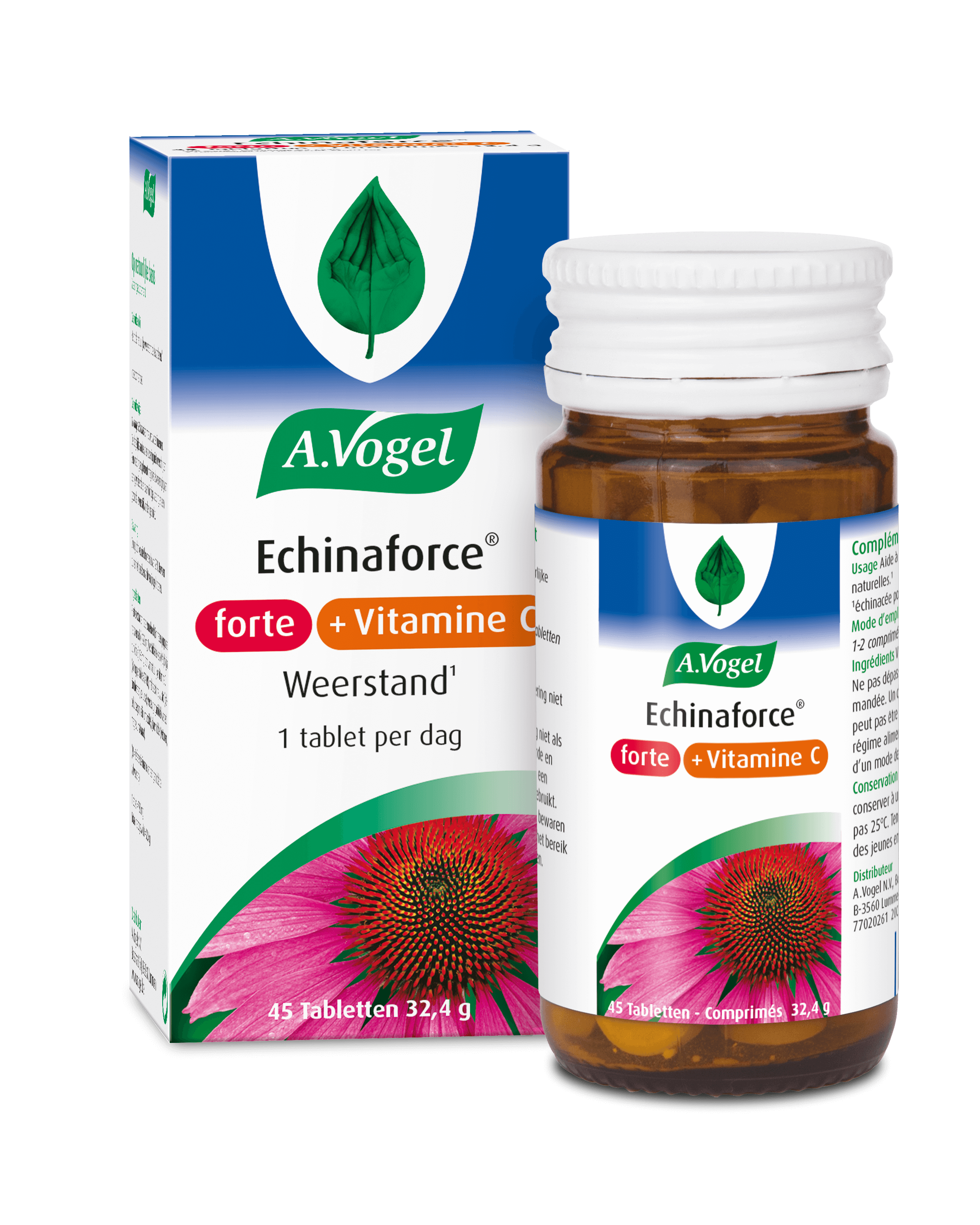 Echinaforce forte + Vitamine C - Versterkt de weerstand | A.Vogel producten