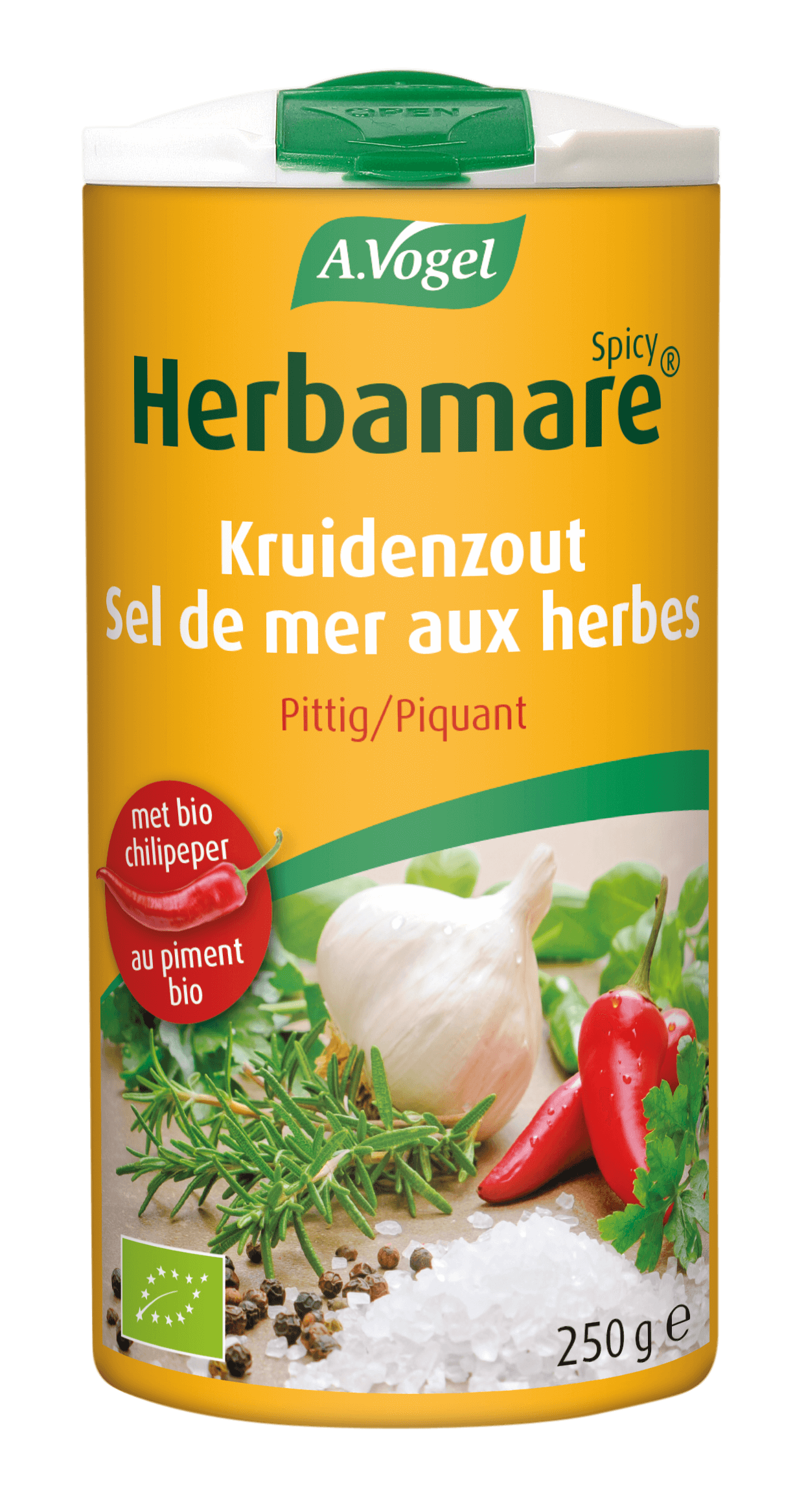 Herbamare Spicy - Sel marin aux herbes au piment - sans gluten | Les ...