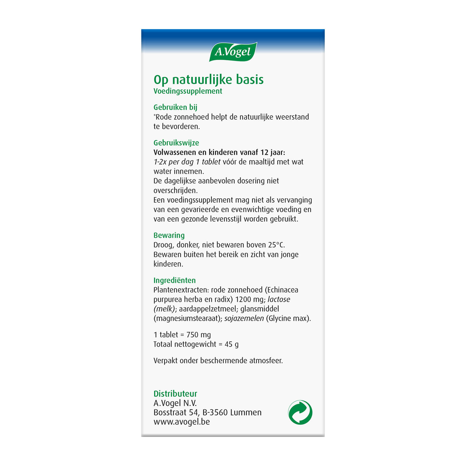 Echinaforce forte - Helpt de natuurlijke weerstand | A.Vogel producten