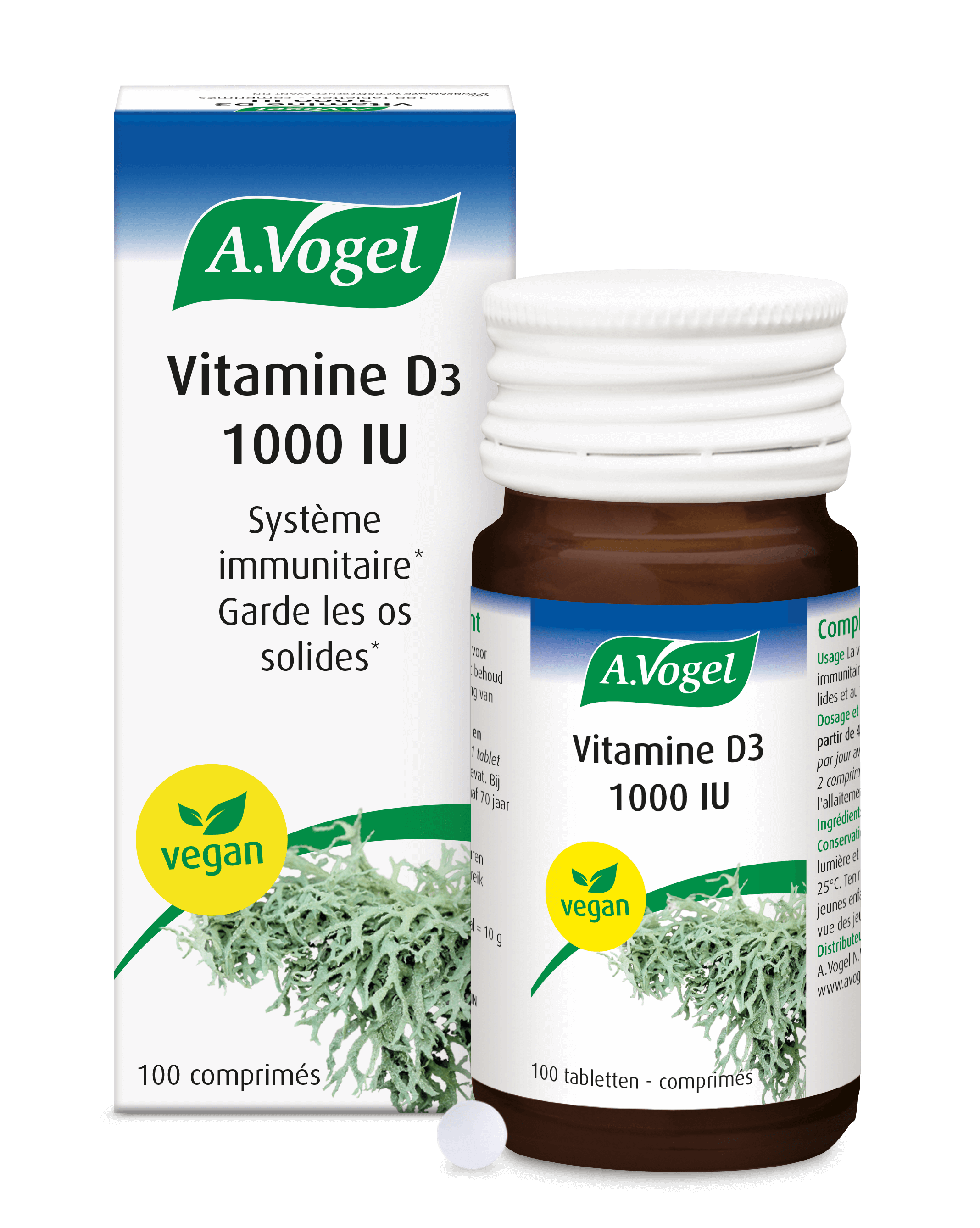 Vitamine D3 1000 IU - Bon pour les os et les dents, l'immunité et les ...